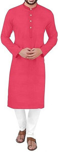 Anish Men Solid Straight Kurta - Buy Anish Men Solid Straight Kurta ...