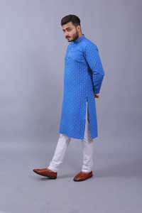 Tibra Collection Men Woven Design Straight Kurta - Buy Tibra Collection ...