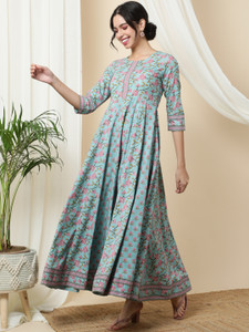 Sa Rasa Women Printed Anarkali Kurta - Buy Sa Rasa Women Printed ...