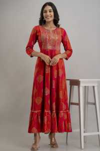 KJFAB Women Printed Anarkali Kurta - Buy KJFAB Women Printed Anarkali ...