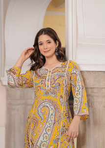 KJFAB Women Printed Straight Kurta - Buy KJFAB Women Printed Straight ...