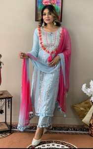 Depa Women Embroidered Straight Kurta - Buy Depa Women Embroidered ...