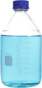 Salco Lab Media Storage Round Bottle Graduated Glass Container GL45 ...