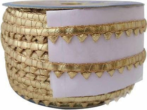 ELVIRAPLUS Gota Patti Mini Triangle Design Golden Trim Samosa Lace ...