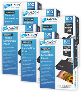 Flipkart.com | BIGFALCON Premium 70 X 100mm 125 Micron 600 Sheets ...