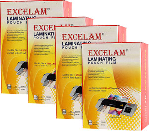 Excelam Lamination Pouch Size 65mmX95mmX250 Micron (100 Sheets per Pack ...