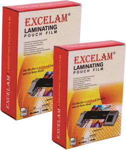 Excelam Lamination Pouch Size 65mmX95mm 125Micron ID Badge Laminating ...