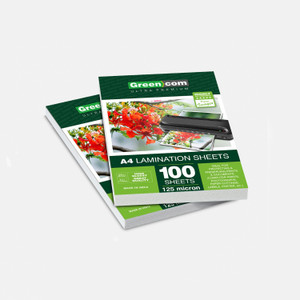 greencom A4 Thermal Lamination Sheets, 200-Pouches A4 Laminating Sheet ...