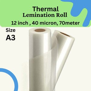 MMRJ LEMINATION ROLL 12 INCH 40 MICRON 70 METER A3 Laminating Sheet ...
