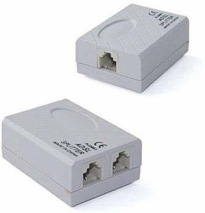 Mak World ADSL Splitter for Landline Telephone & Modem -1 Female to 2 ...