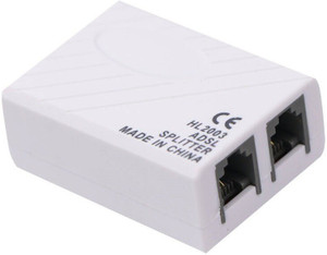 HLSP 1 to 2 RJ11 6P2C Female Socket Phone Modem FILTER ADSL/DSL ...