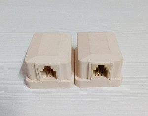 Tri Single RJ11 Port Telephone Junction Rosette Mount Modular Jack ...