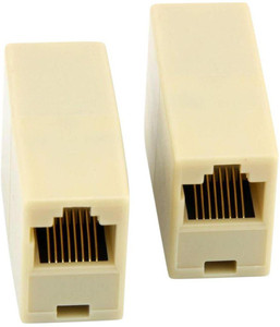 Tri 2Pcs RJ45 Ethernet Lan Cable Joiner, Coupler, Connector, Extender ...
