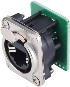 MX CAT6A RJ-45 8P8C Connector Panel Mounting Metal (1pcs) Lan Adapter ...