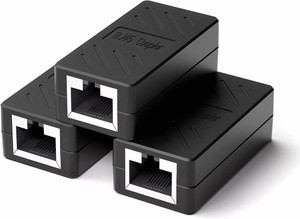 Civon Pack 3 RJ45 jointer connector female to female Ethernet LAN Cat7 ...