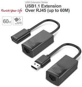 Mak World USB Extender Over RJ45 Cat6e Cat6 (up to 60M) Lan Adapter ...
