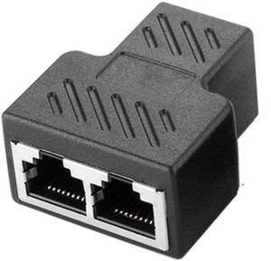 De-Ultimate Rj45 Splitter Adapter, Usb 1 to 2 Network Connector Dual ...