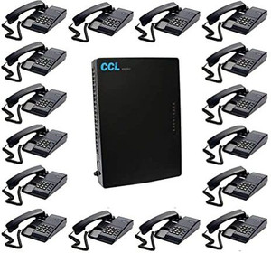 CCL 216B--PBX WITH 16 C-11 BASIC PHONE EITHOUT DISPLAY Corded Landline ...