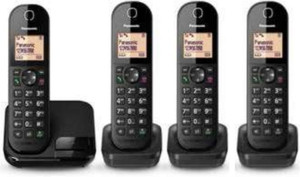 Panasonic WIRELESS INTERCOM 4 EXTENSIONS WITH SPEAKERS & CALLER ID ...