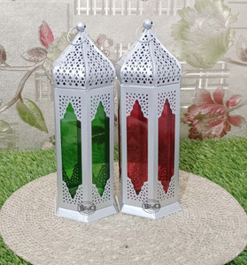 BLUE WELL OVERSEAS Silver Iron Hanging Lantern Price in India - Buy ...