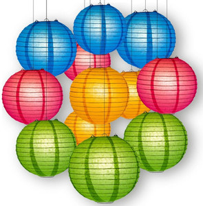 Orama Rice Paper Ball Lamp Round Hanging Ball Paper Hanging Lantern ...
