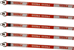 SPG LANYARD/RIBBAN PRESS ORANGE Lanyard for id Card or id Badge or ...