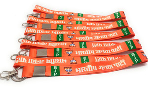 Key Era 10 Pc Bjp Bhartiya Janta party Fab Lanyard I'd Card Tag Holder ...