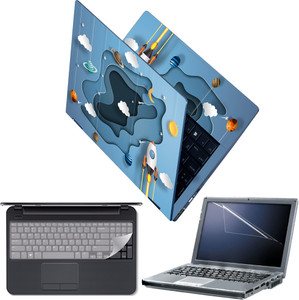 Techfit Full Body Laptop Skin with Screen Guard and Key Guard - Space ...