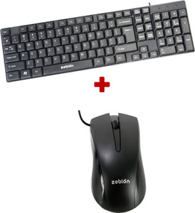 zebion K200 Wired Keyboard + Hunk Wired Optical Mouse Combo Set Price ...