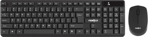 Frontech KB-0027 Wireless Keyboard and Mouse |1200 DPI | Membrane Keys ...
