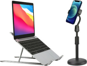 The Originals Premium Aluminum Laptop stand and Mobile Stand Combo Set ...