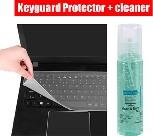 HexaGear 15.6 inch Laptop combo Transparent Key Guard + Laptop cleaner ...