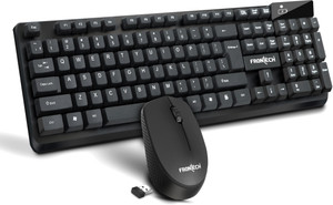 Frontech KB-0027 Wireless Keyboard and Mouse |1200 DPI | Membrane Keys ...