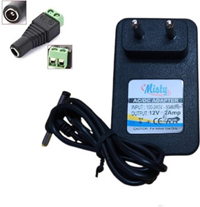 ELECTROSYS 12V 2A Power Adapter with 2.5mm Pin for Router, DTH, Set Top ...