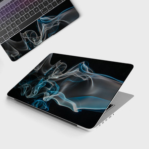 Yuckquee SMOKE ABSTRACT ART Top+Wrist Pad Vinyl Laptop Skin 15.6 F-37 ...