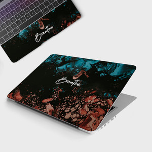 Yuckquee BREATHE,MARBLE TEXTURE Full Body Vinyl Laptop Skin 17.3 Vinyl ...