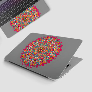 Yuckquee Mandala Art Full Body Vinyl Laptop Skin 17.3 P-17 Vinyl Laptop ...