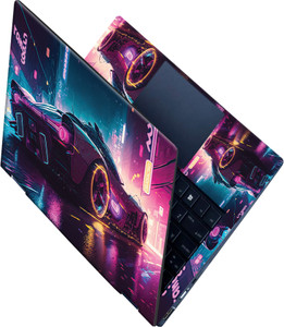SCOTLON All Panel_Neon cyberpunkcity car riding_Premium Laptop Skin ...