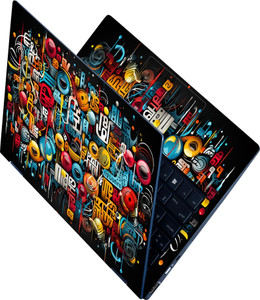 Flipkart SmartBuy Full Body Laptop Skin Sticker - Colorful Vector Art ...