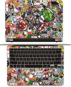 PRINTHUBS Full body Anime Laptop Skin Decal Sticker Scratch & Bubble ...