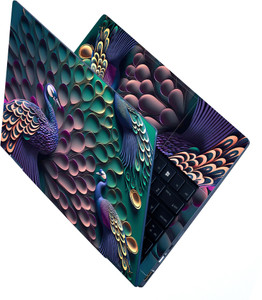 FineArts Full Body UV Laptop Skin For 15.6 inch - UV_Embossed Peacock ...