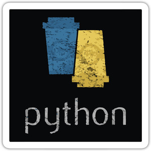 signEver 8 cm Python Programming Language LOGO Self Adhesive Sticker ...