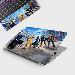 Yuckquee ONE PUNCH MAN TEAMTop+Wrist Pad Vinyl Laptop Skin 14 Vinyl ...