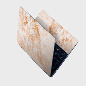Yuckquee ORANGE MARBLE TEXTURE Full Body Vinyl Laptop Skin 15.6 Vinyl ...