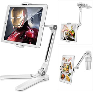 AboveTEK Ipad Stand Kitchen Tablet Stand Highflex 360 Counter And Wall ...