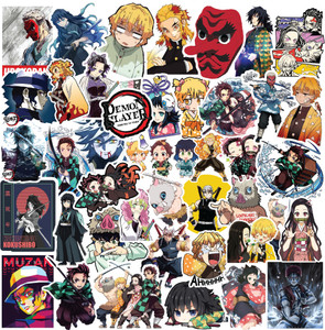 CodersParadise 5.5 cm Demon Slayer Vinyl Stickers for Laptop, Diary ...