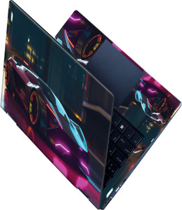 SCOTLON All Panel_Cyberpunk futuristic car city_Premium Laptop Skin ...
