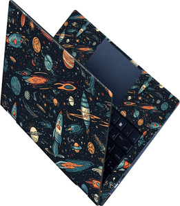 SCOTLON All Panel_Space stars planets and rockets_Premium Laptop Skin ...