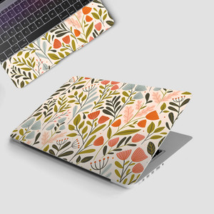 Yuckquee Floral Top+Wrist Pad Vinyl Laptop Skin/Sticker Vinyl Laptop ...