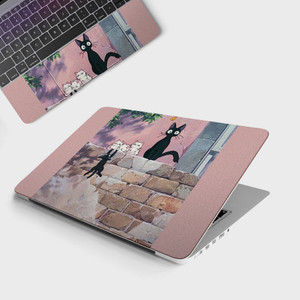 Yuckquee CAT AESTHETIC Top+Wrist Pad Vinyl Laptop Skin 17.3 Vinyl ...